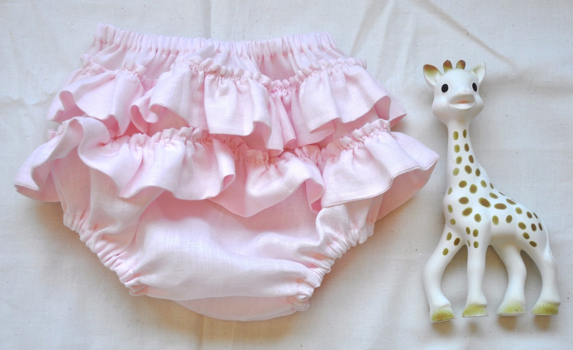 Linen Bloomers With Ruffle Bottom - Etsy