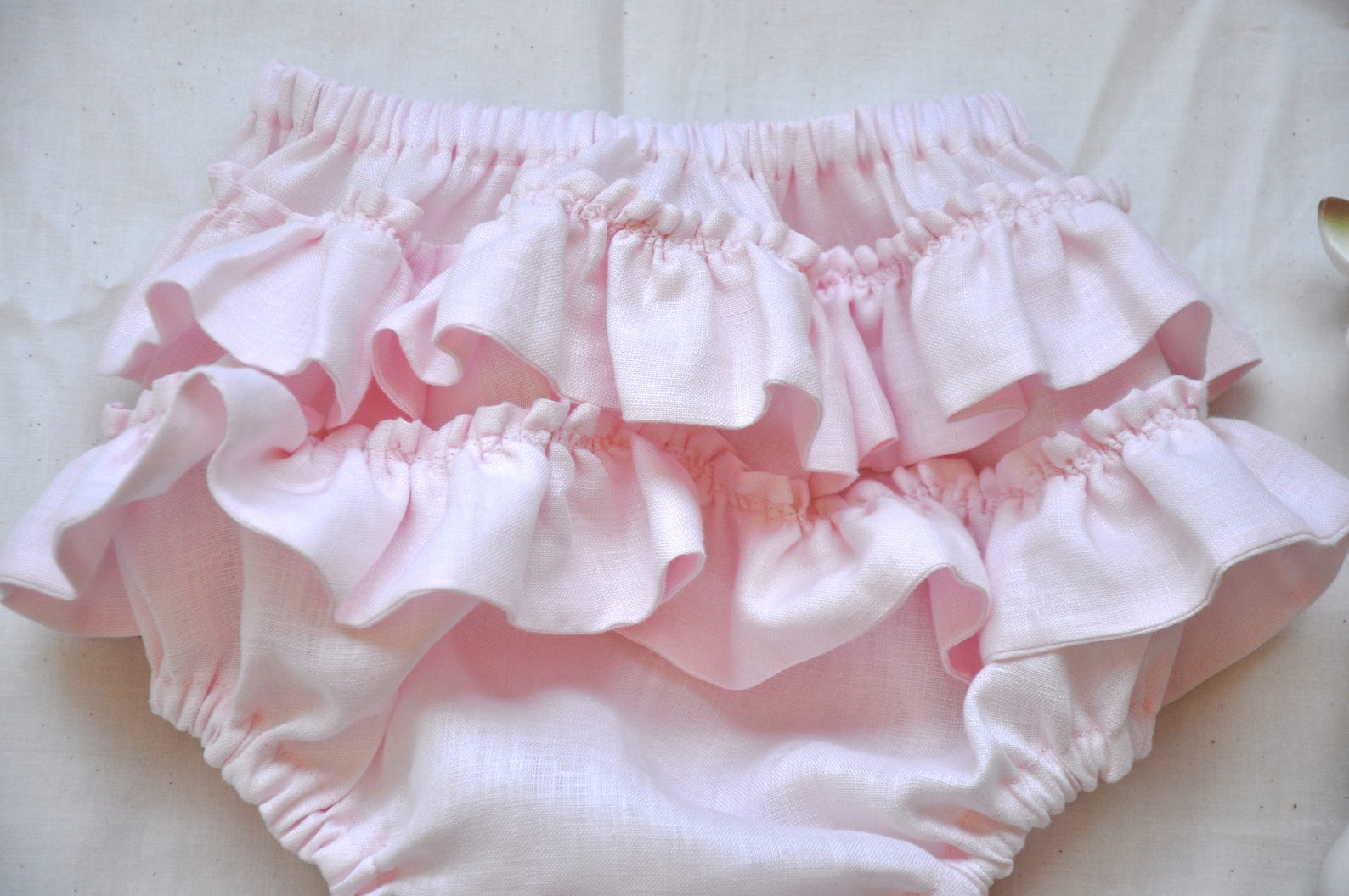 Linen Bloomers With Ruffle Bottom - Etsy