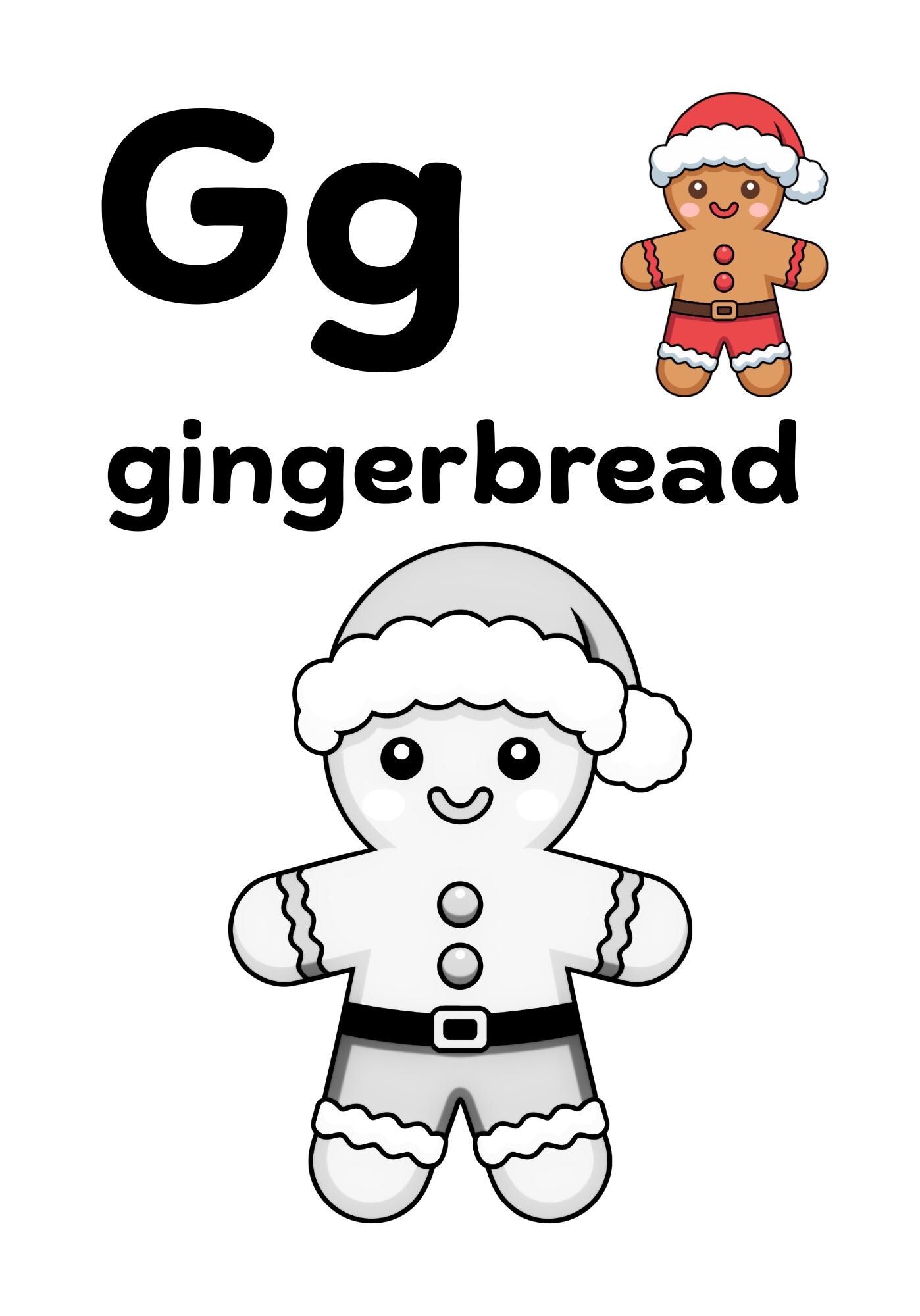 Christmas Alphabet Coloring Book - Etsy