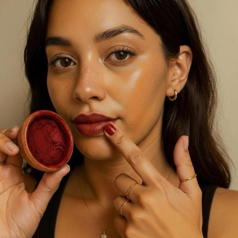 Morocco Aker Fassi Lip and Cheek Tint - 100% Organic Handmade Rouge - Etsy