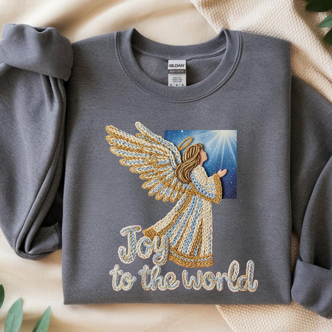Starry Night Angel PNG, Joy to the World, Christmas Sublimation ...