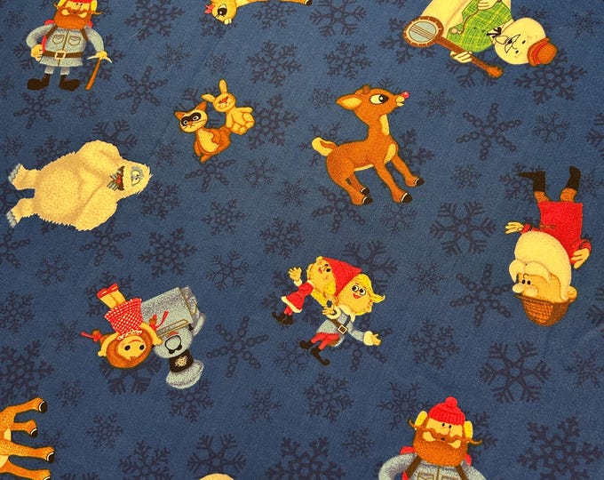 Rudolph the Red Nosed Reindeer Christmas Fabric by VIP Cranston Fabrics ...