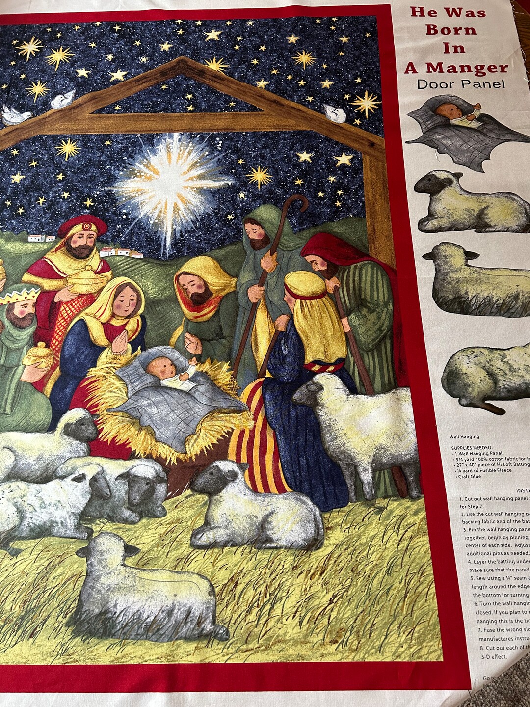 Vintage Steele Creek Studio Manger Scene Door Panel, CP46818, Christmas ...