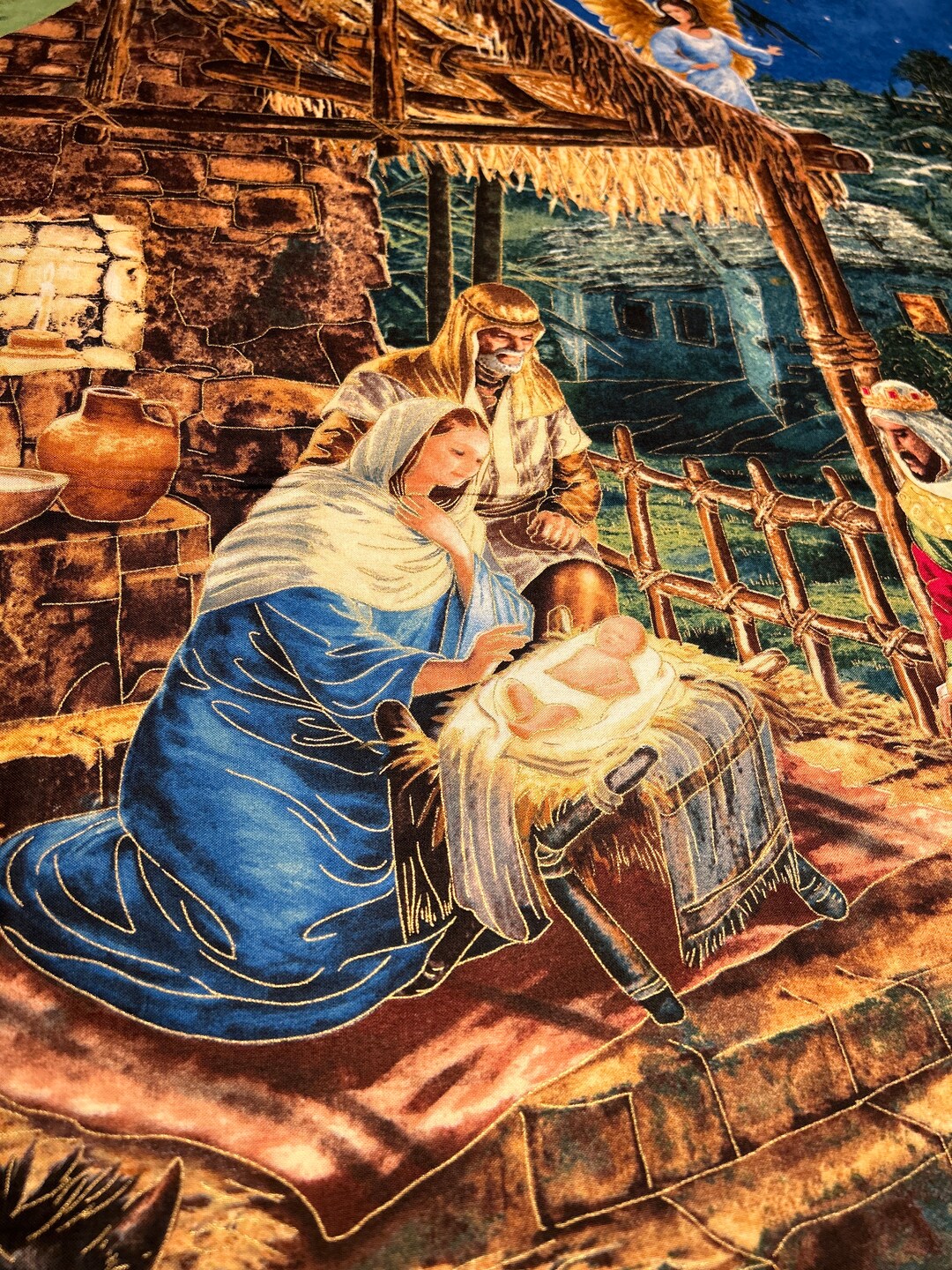 Nativity Fabric Panel, Liz Goodrick Dillon for Quilting Treasures ...