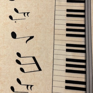 CLASSICALLY TRAINED Cotton Fabric Panel by Debbie Mumm, Music ...