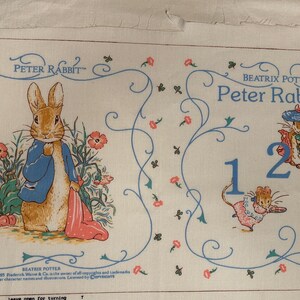Beatrix Potter's Peter Rabbit Fabric Book Panel, Counting, Cut and Sew ...