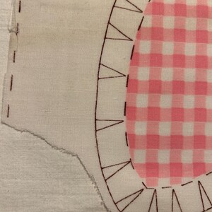 Vintage Cut and Sew Bunny / Rabbit Fabric Panel, 20" Tall, Cut and Sew ...