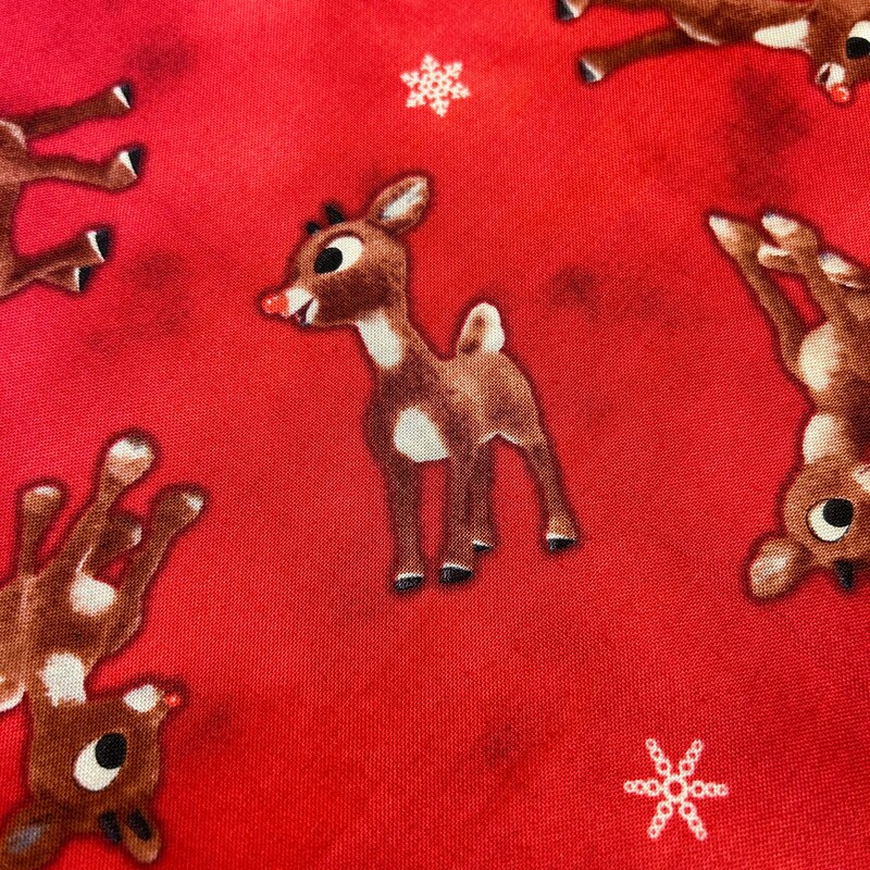 Rudolph Fabric - Etsy