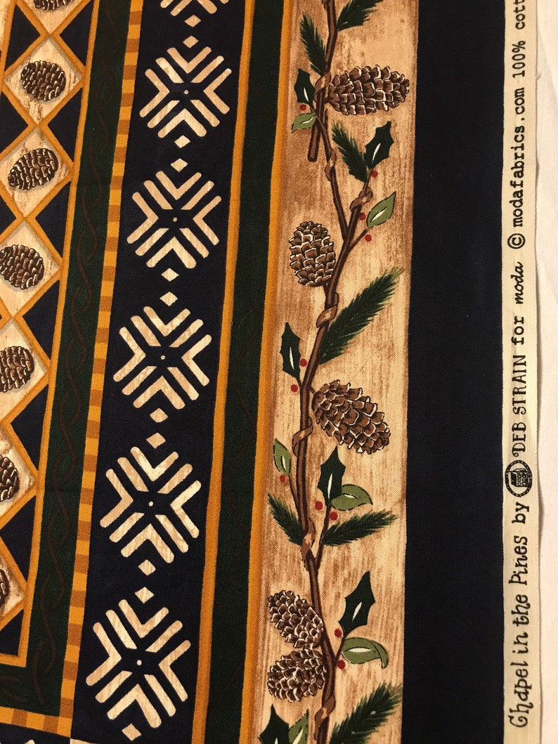 Fabric Panel “chapel in the Pines” by Deb Strain for Moda Fabrics ...
