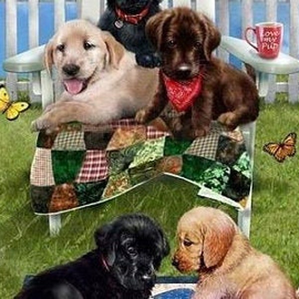 Lab Quilt Panel - Etsy