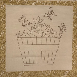 Fabric Panel, MY STITCHERY GARDEN by Renee Fallon for Northcott, Twelve ...