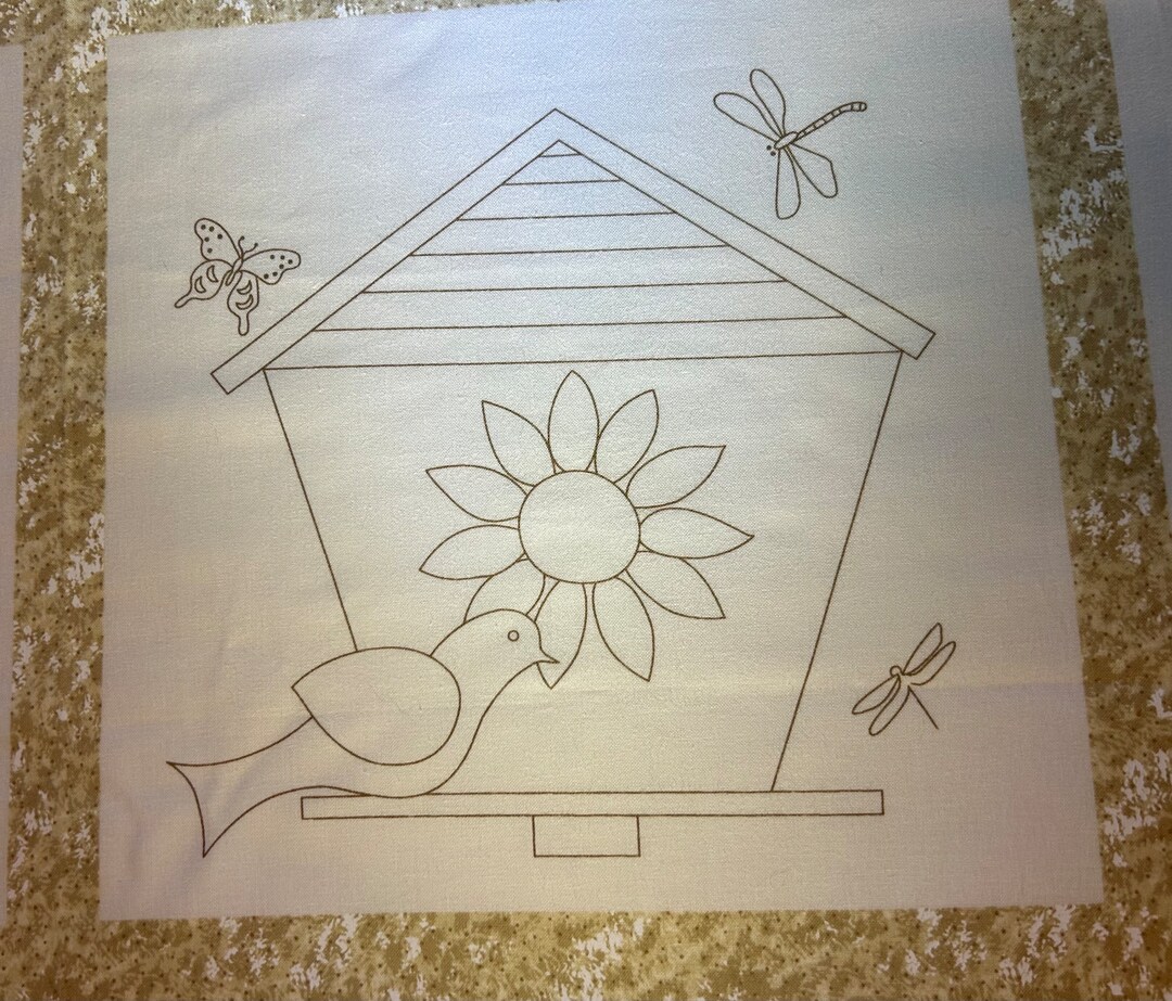 Fabric Panel, MY STITCHERY GARDEN by Renee Fallon for Northcott, Twelve ...