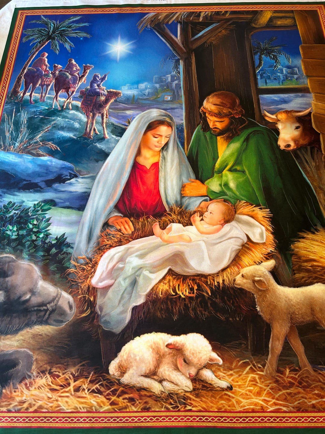 Nativity Fabric Panel by Menga for Quilting Treasures, for You to Sew ...