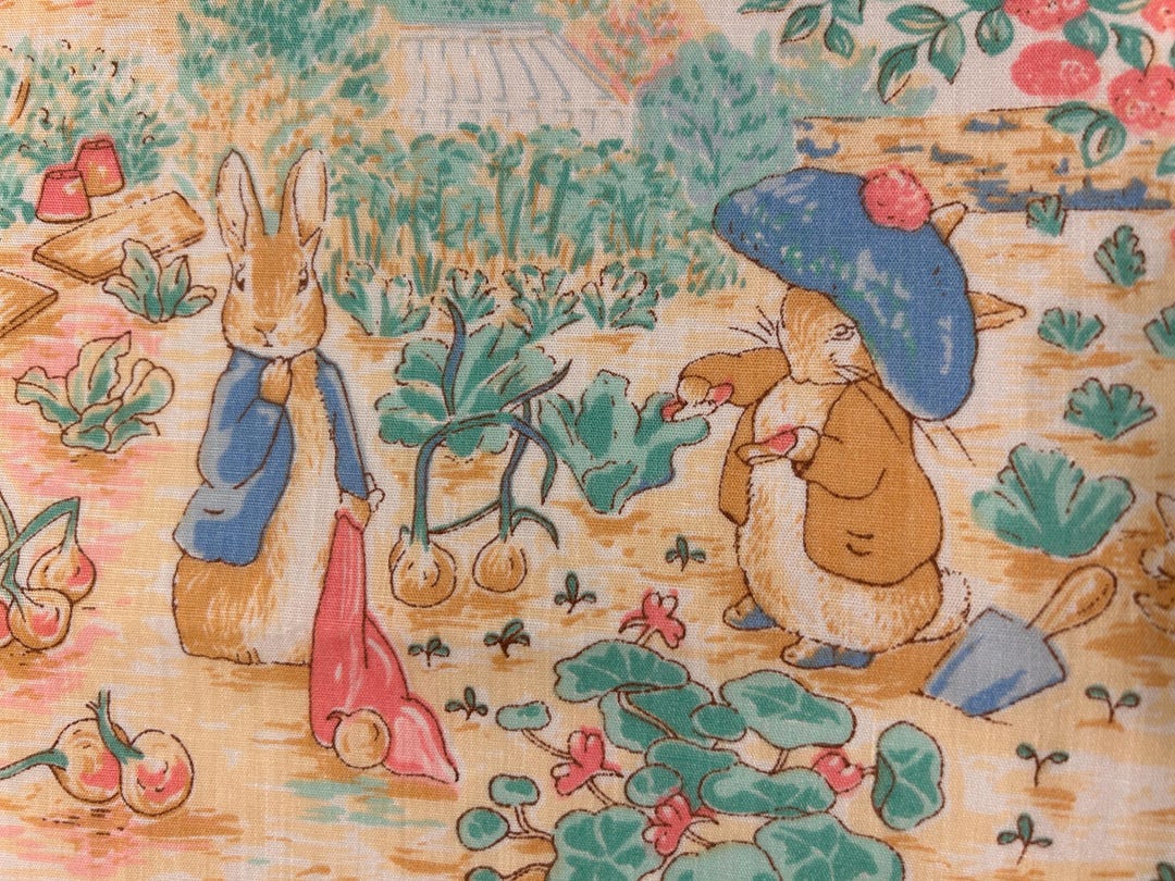 Vintage Beatrix Potter Peter Rabbit Fabric Frederick Warne & Co. 1995 ...
