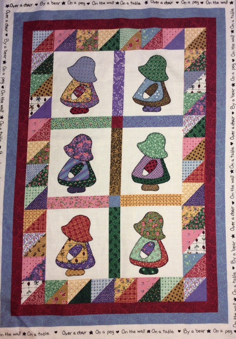 Little Quilts Sun Bonnet Sue Fabri-quilt Inc. Fabric Panel - Etsy