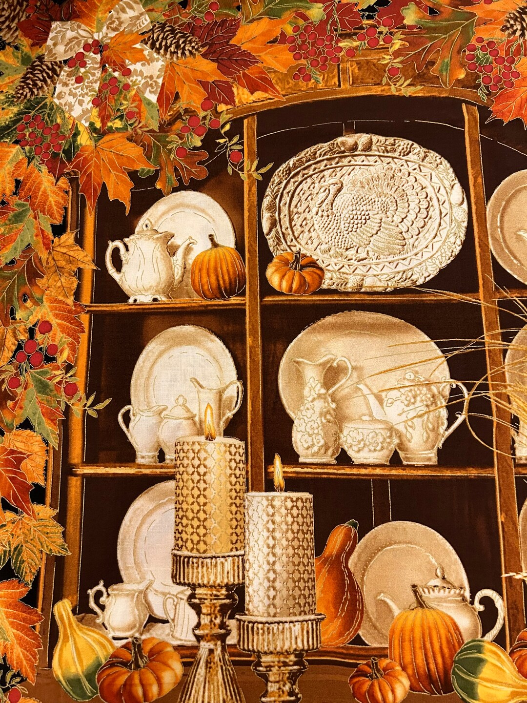 Thanksgiving Harvest Cotton Fabric Panel “harvest” by Timeless ...