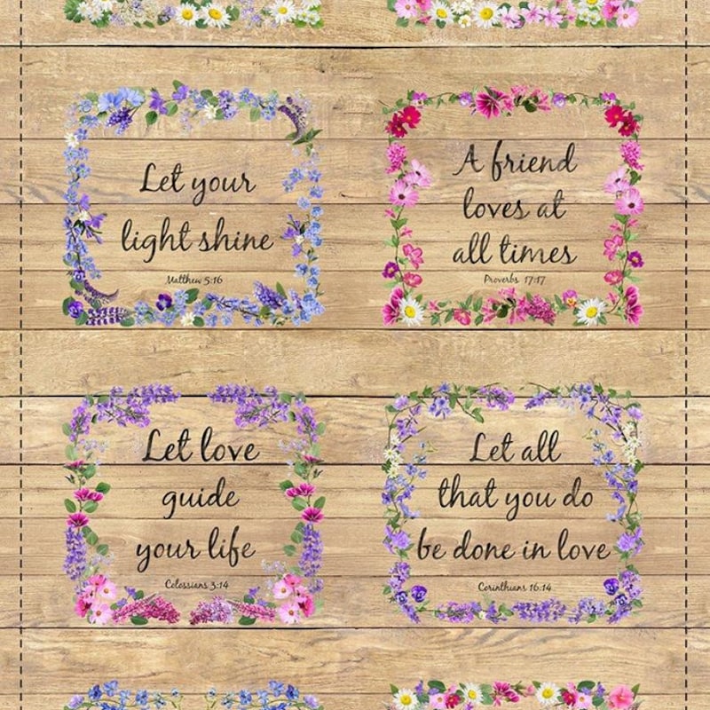 Bible Verse Fabric - Etsy