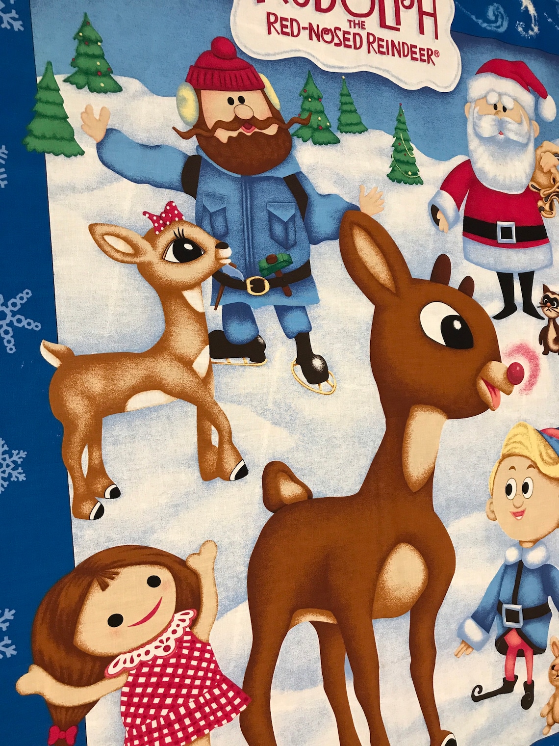 Rudolph the Red Nosed Reindeer Fabric Panels by VIP for Cranston to ...