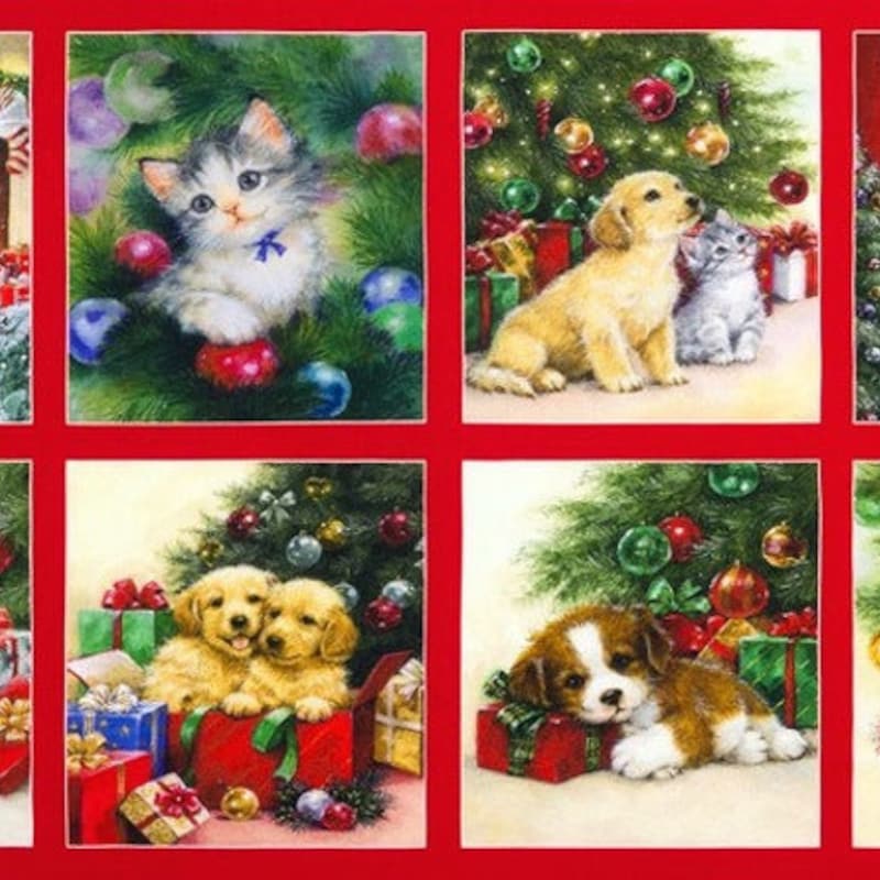 Christmas Quilt Panels - Etsy