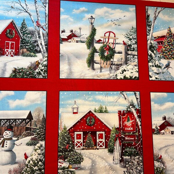 Christmas Fabric Panels - Etsy
