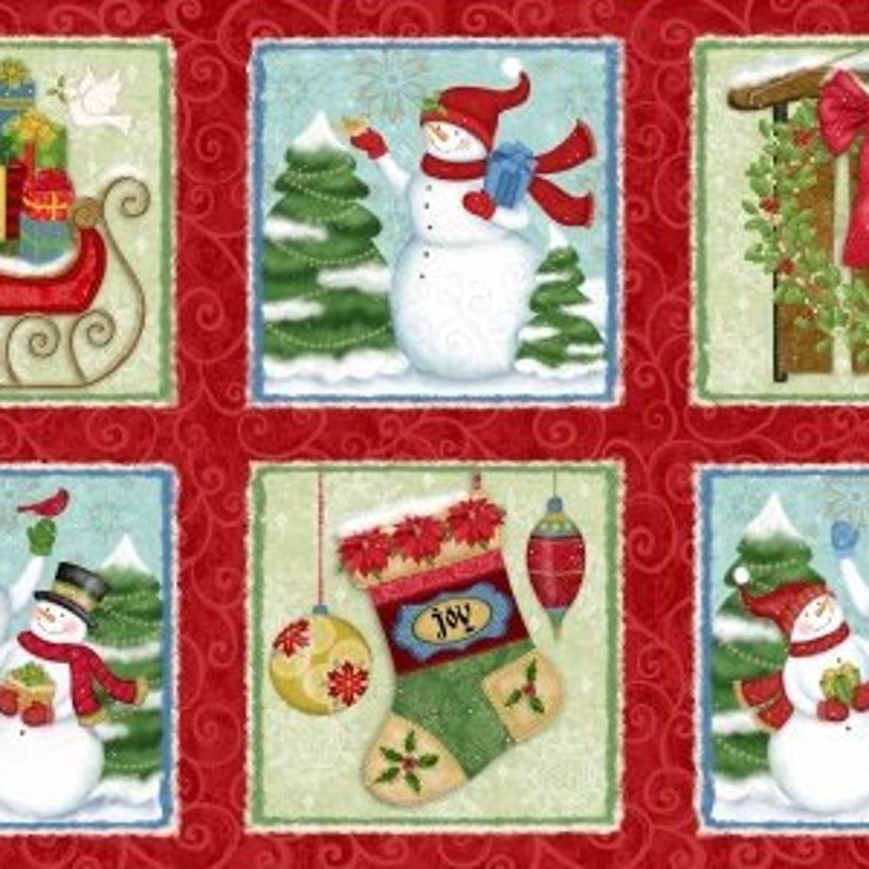 Christmas Fabric Panels - Etsy