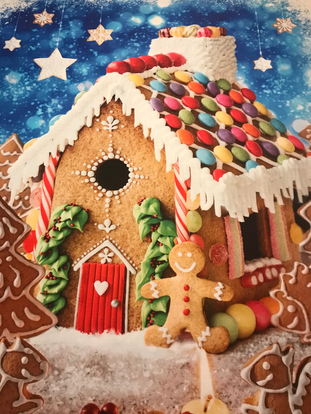 Hoffman Fabric Panel "peppermint Lane" Gingerbread House, Christmas ...