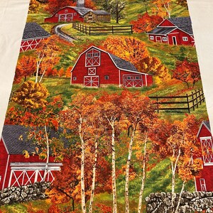 Fall Time Farmland /barns Quilt Fabric Panel by Timeless Treasures ...