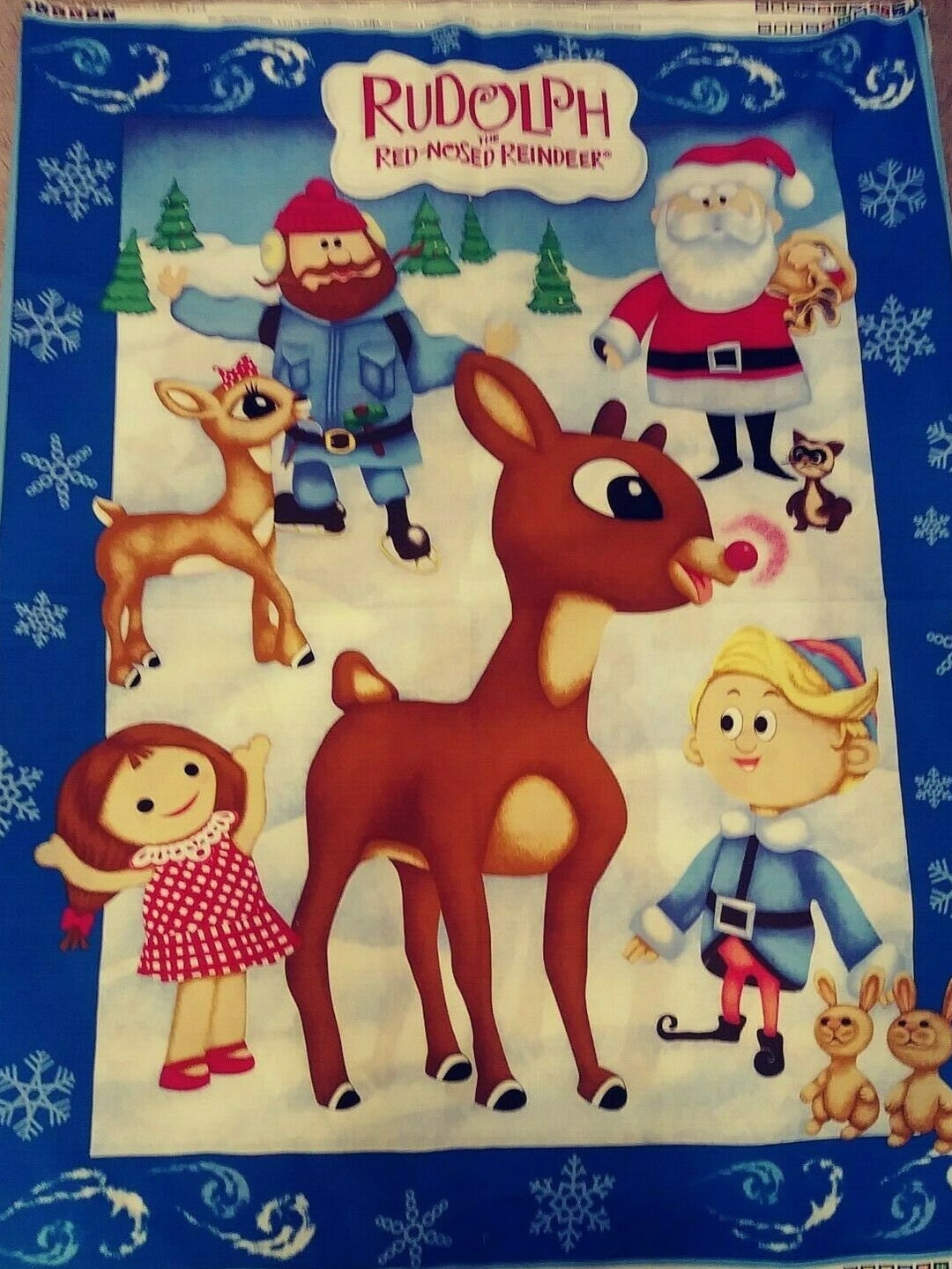 Rudolph the Red Nosed Reindeer Fabric Panels by VIP for Cranston to ...