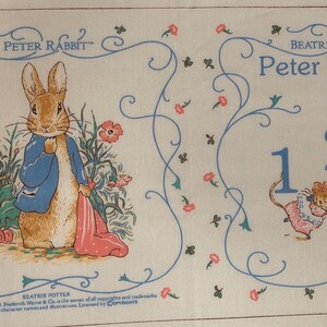 Beatrix Potter's Peter Rabbit Fabric Book Panel, Counting, Cut and Sew ...
