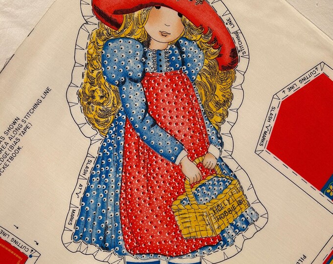 HOLLY HOBBIE DOLL Fabric Panel American Greetings, Cut and Sew Doll ...