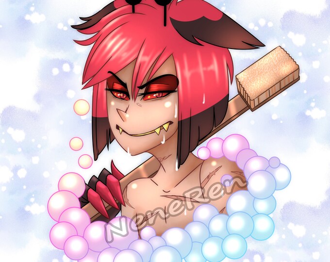 2 Inch Double Sided Alastor Bubble Bath Charm - Etsy