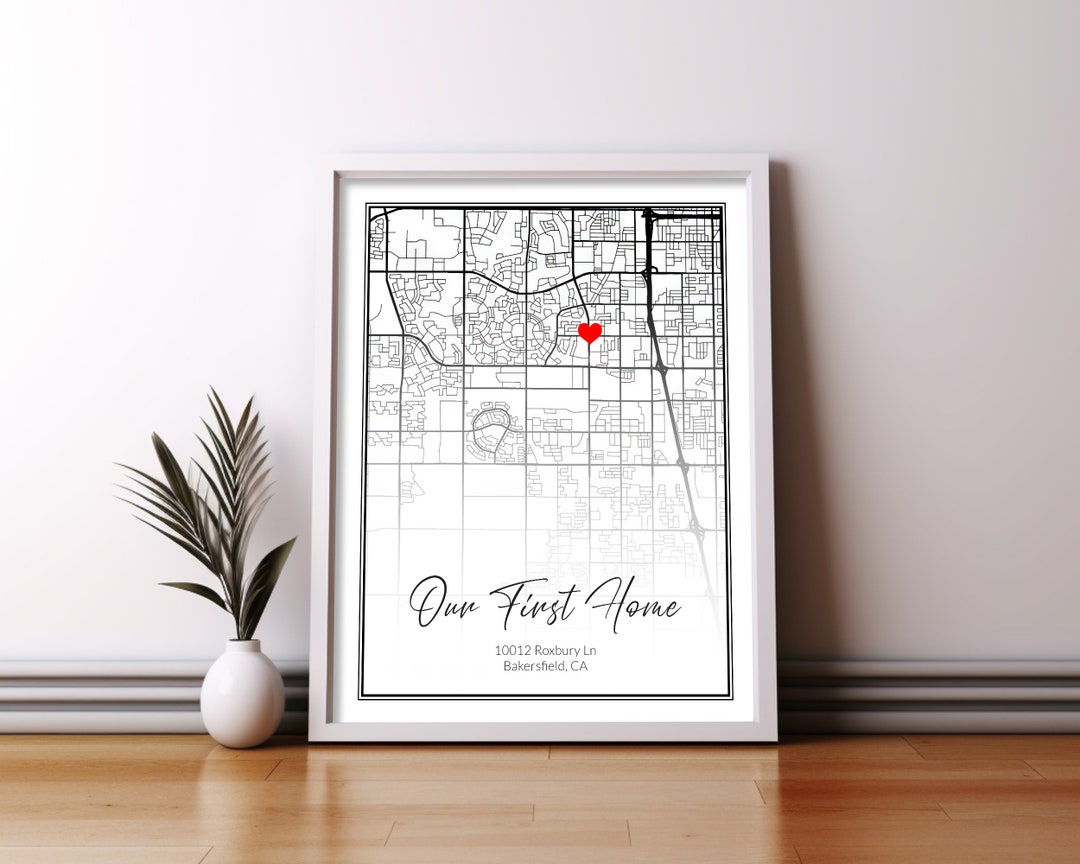Mapa de dónde nos conocimos, regalo personalizado para parejas, mapa ...