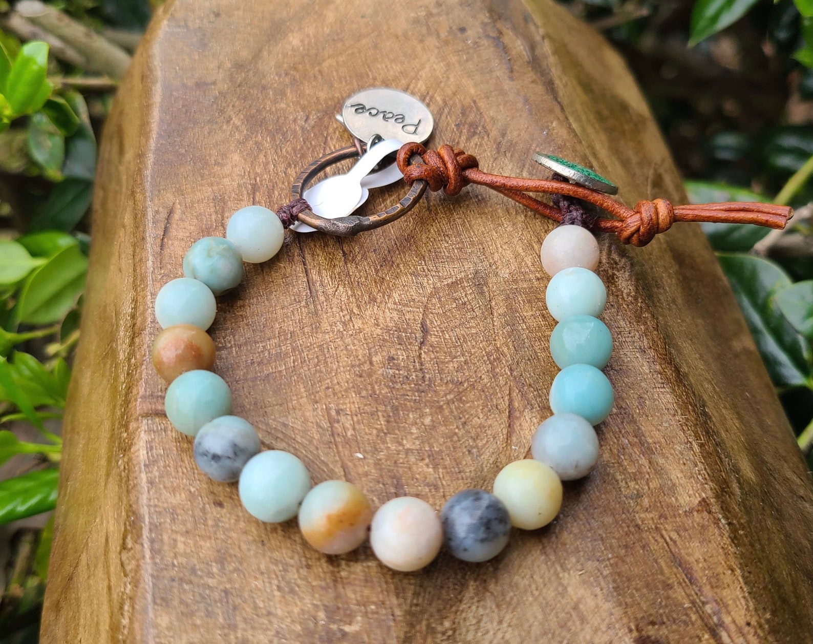 Beaded Amazonite Bracelet - Etsy
