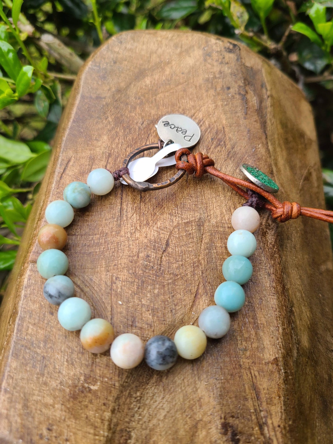 Beaded Amazonite Bracelet - Etsy