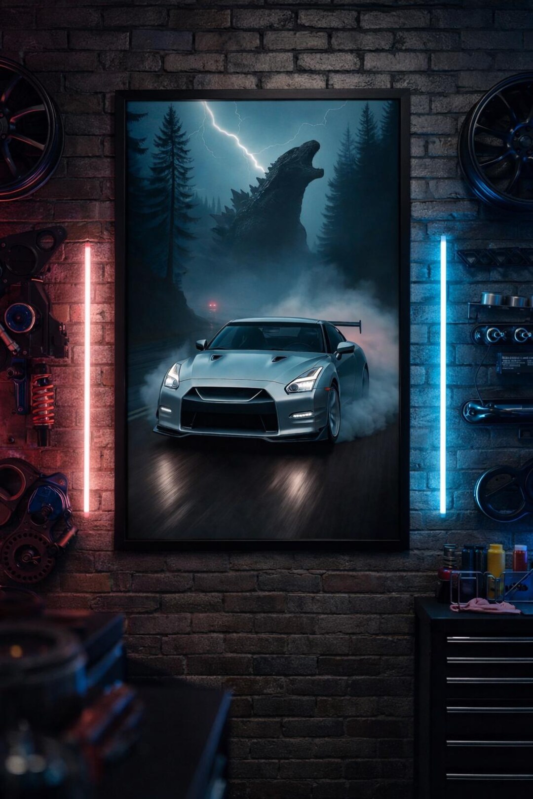 Nissan GT-R R35 Car Poster, Supercar Wall Art (digital Download) - Etsy