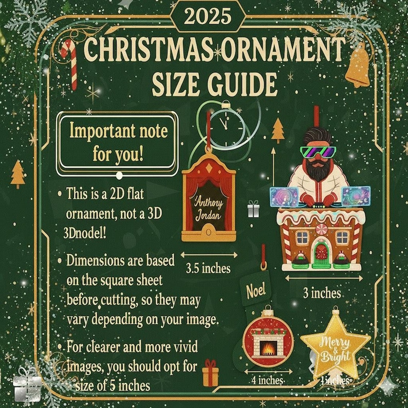 2D Personalized Minecraft Christmas Ornament, Holiday Gift, Funny - Etsy