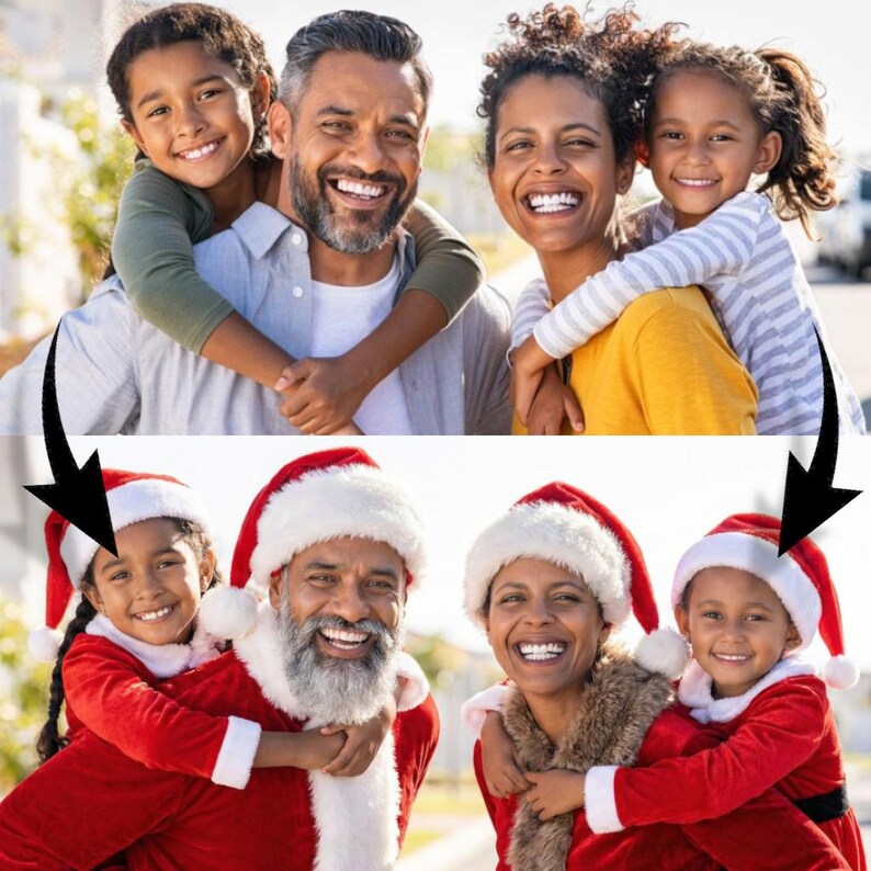 Dress as Santa Clause Portrait for People, Kids, Couple, Family, Pets ...