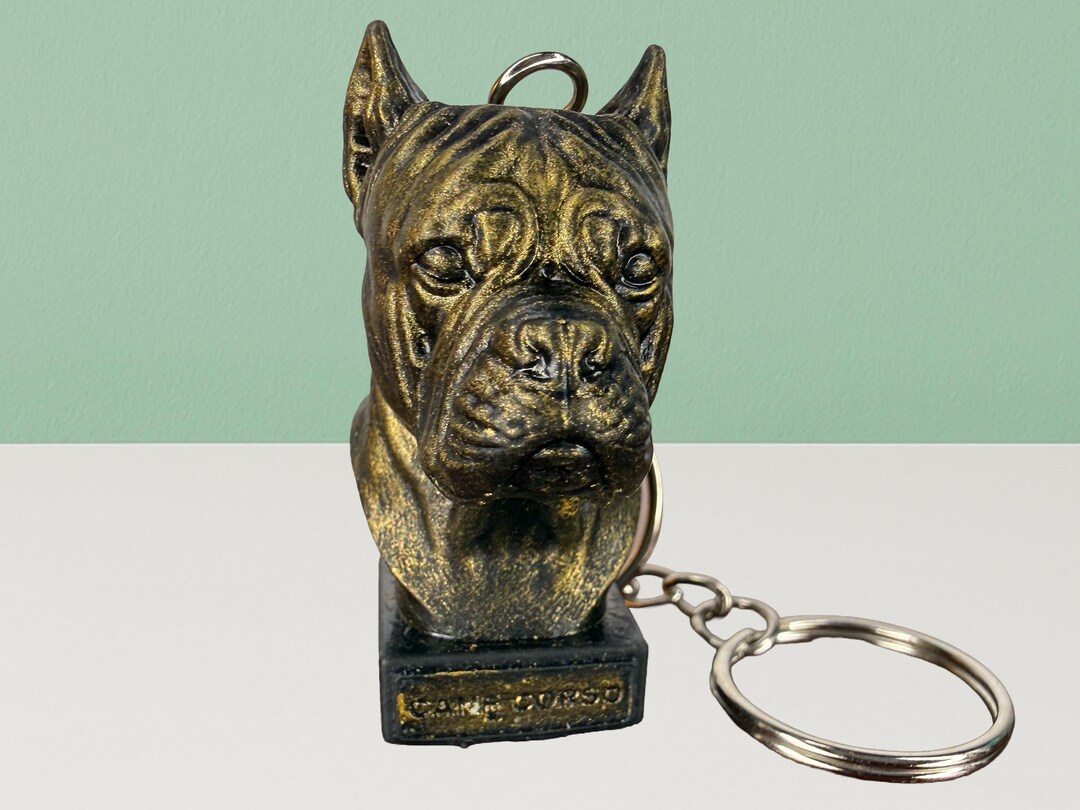 Personalized Cane Corso Keychain — Custom Dog Name Key Ring | Resin ...