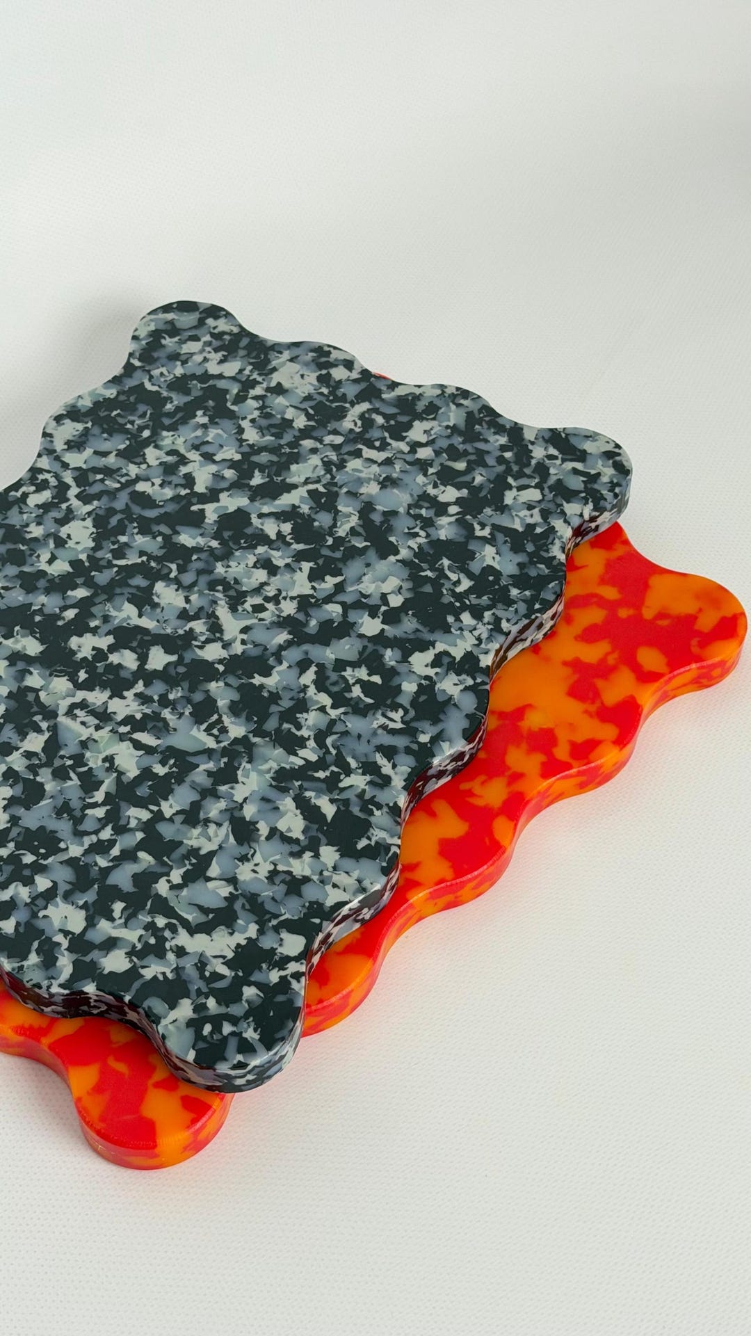 Wavy Designer Chopping Board Colorful Serveware Cutting Board - Etsy