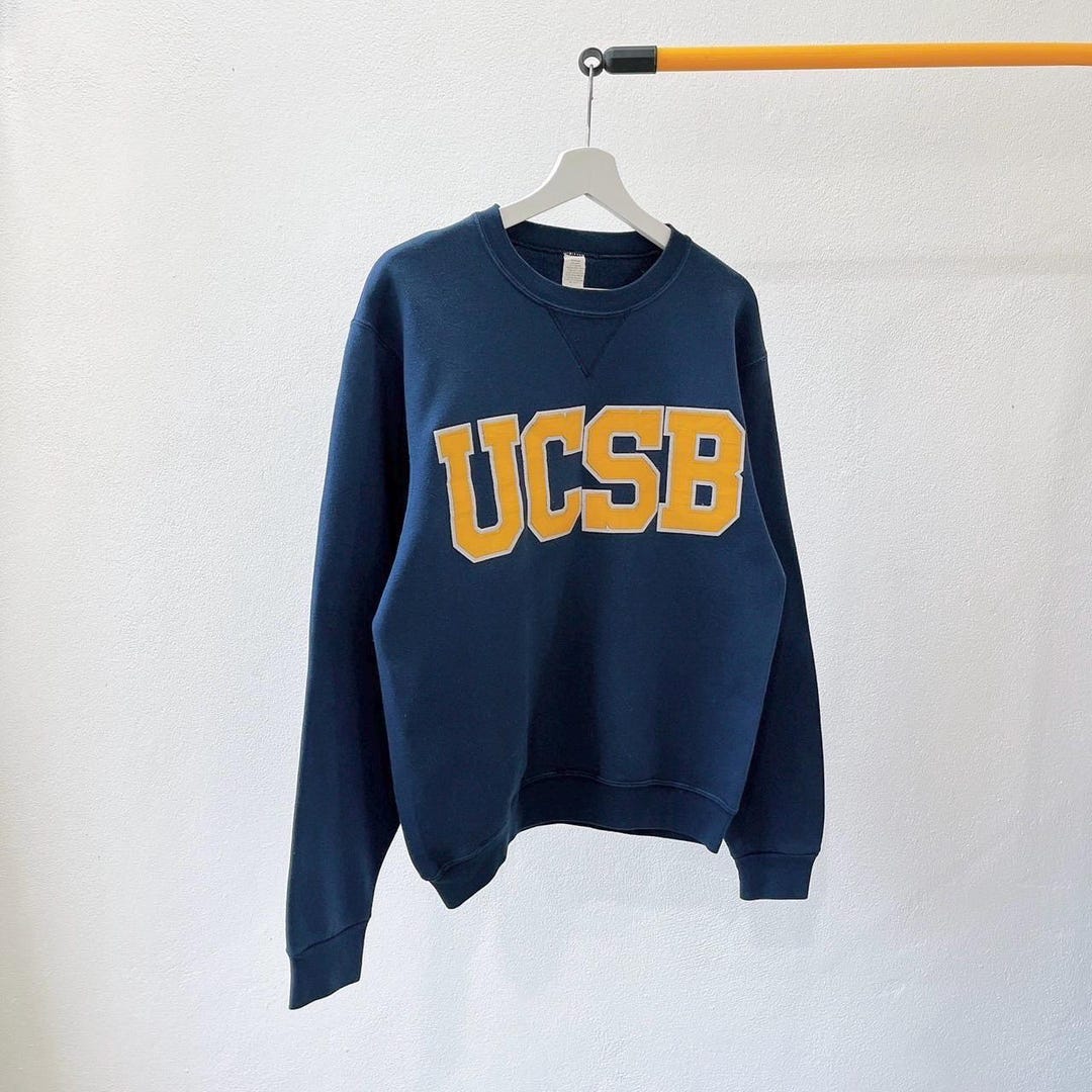 Vintage 1990s UCSB Embroidered Sweatshirt/ Size S - Etsy