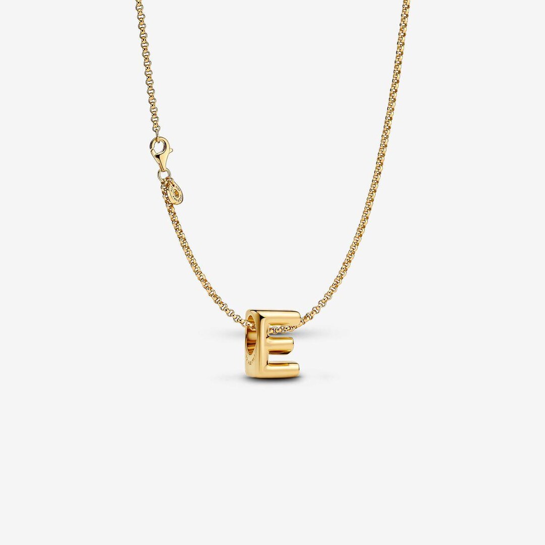 Pandora Letter E Charm Necklace - Etsy