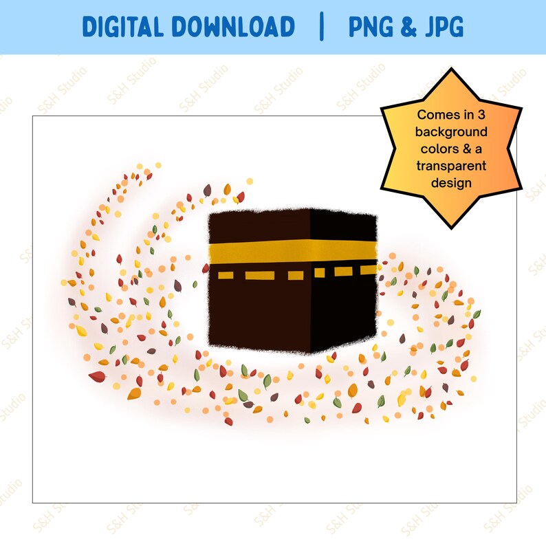 Kaaba Printable | Islamic Digital Download | Fall Muslim Home Decor ...