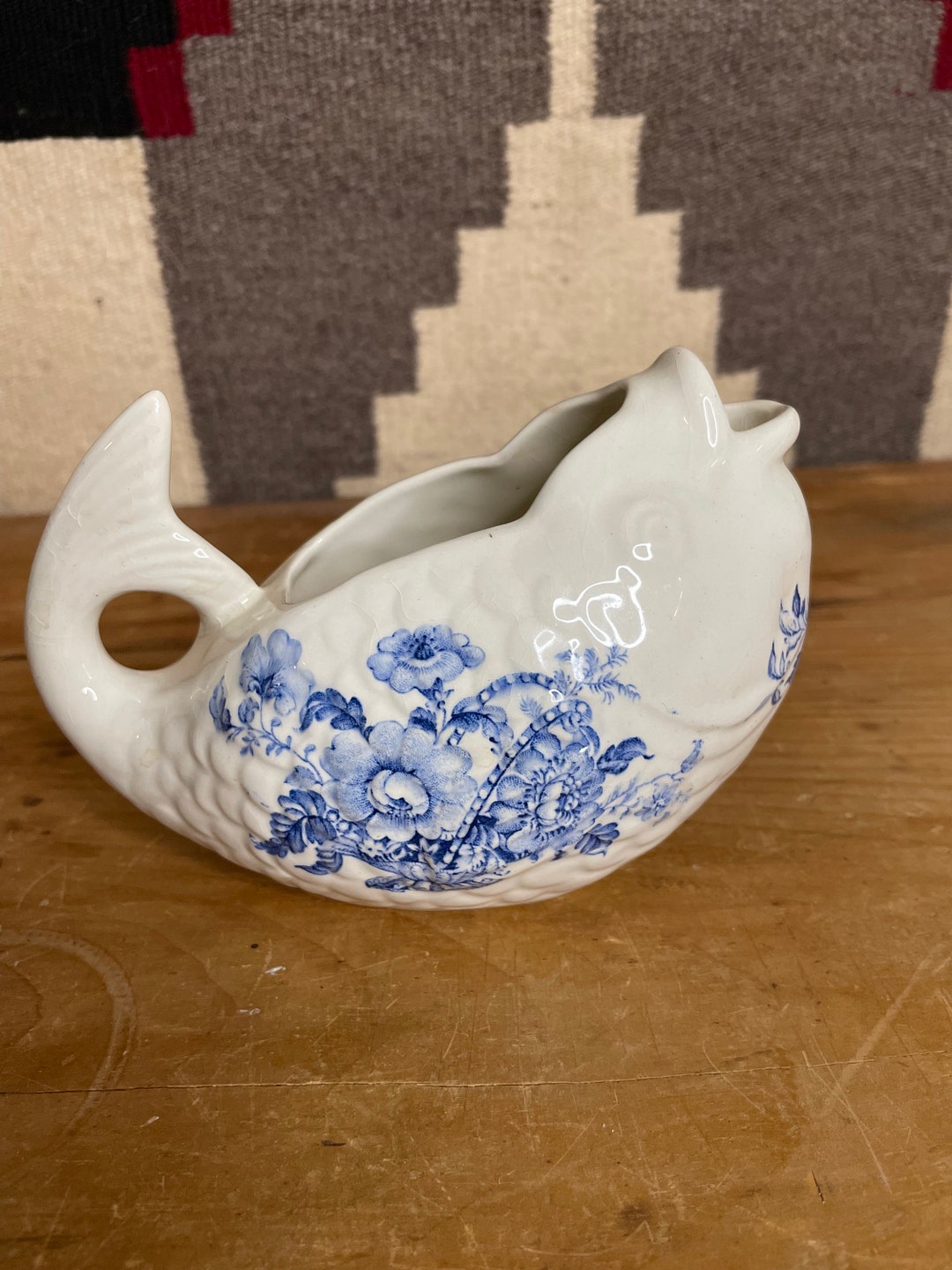 Crown Devon Fieldings Transfer Ware Fish Pitcher - Etsy