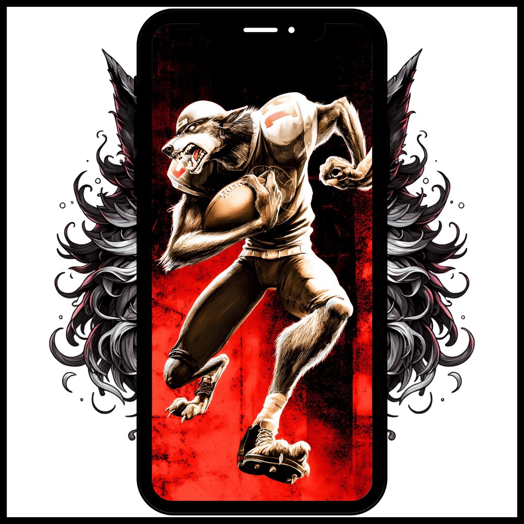 Werewolf Football Screensaver Pack | 5 Designs in 1 ZIP | Spooky Sports ...
