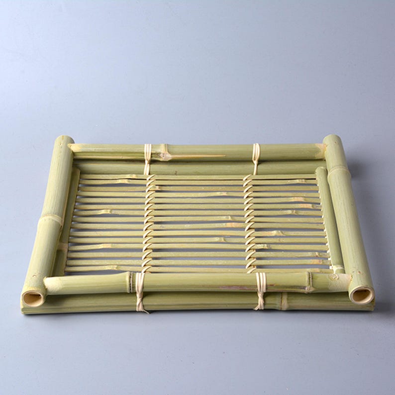 Handmade Bamboo Woven Tray, Rustic Japanese Style Organizer - Etsy