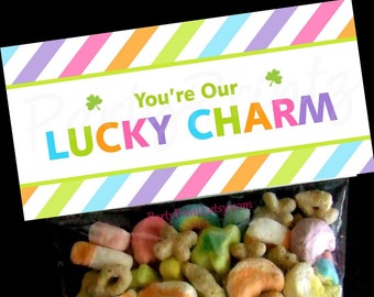 INSTANT DOWNLOAD Printable Treat Bag Toppers Lucky | Etsy