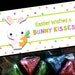 INSTANT DOWNLOAD Printable Treat Bag Toppers Bunny Kisses Easter - Etsy