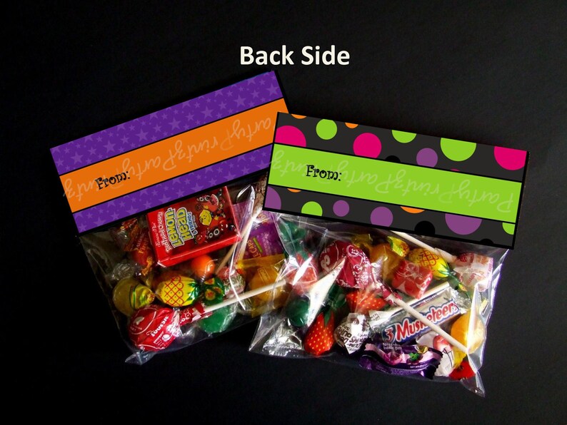 INSTANT DOWNLOAD Printable Halloween Treat Bag Toppers | Etsy
