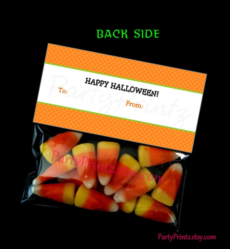 INSTANT DOWNLOAD - Printable - Pumpkin Teeth - Halloween Treat Bag ...
