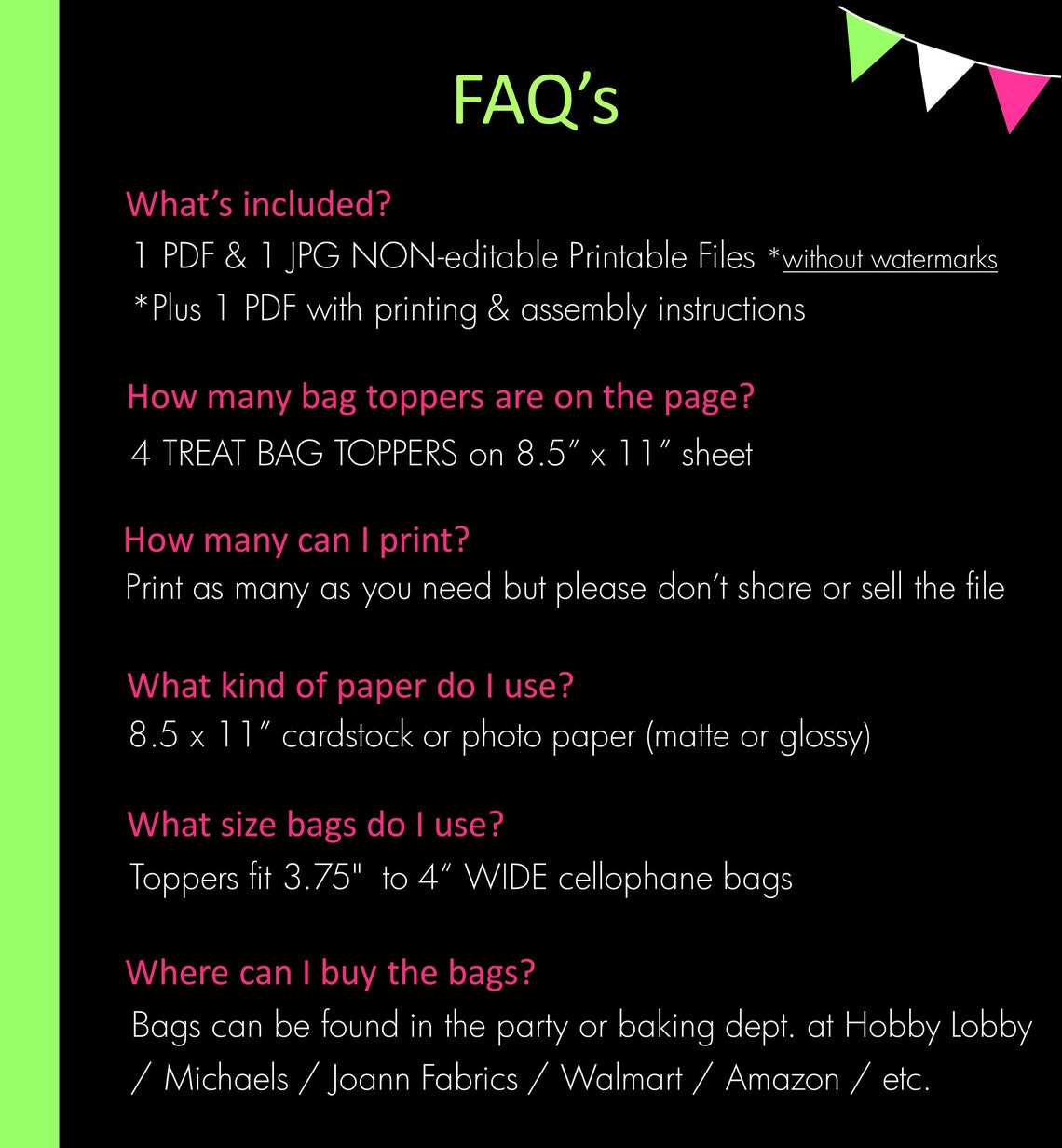 INSTANT DOWNLOAD - Printable - Pumpkin Teeth - Halloween Treat Bag ...